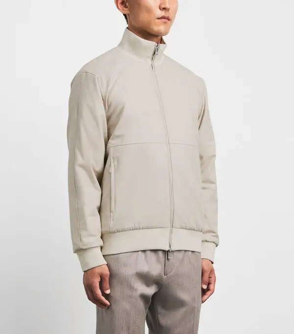 Marco Pescarolo Cashmere-blend Reversible Bomber Jacket