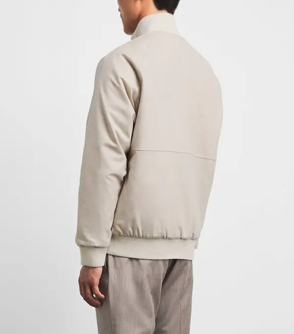 Marco Pescarolo Cashmere-blend Reversible Bomber Jacket