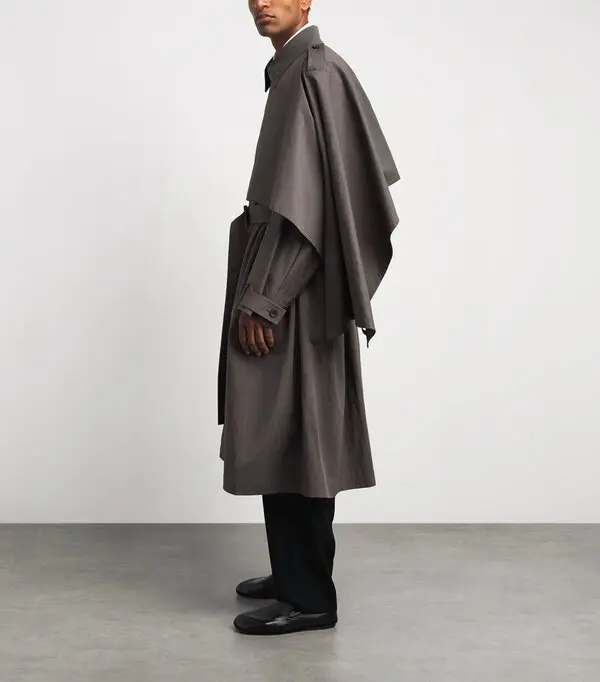 Issey Miyake Overlap Trench Coat
