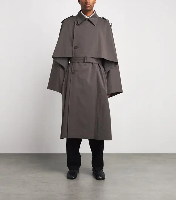 Issey Miyake Overlap Trench Coat