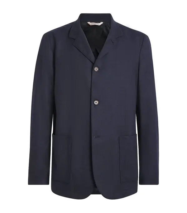 FIORONI CASHMERE Virgin Wool Unstructured Blazer