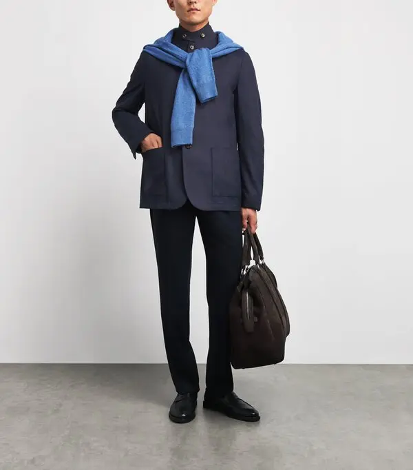 FIORONI CASHMERE Virgin Wool Unstructured Blazer
