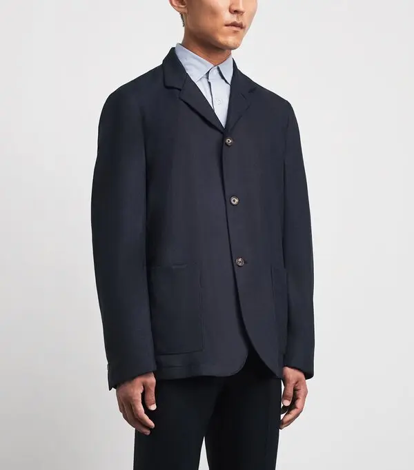 FIORONI CASHMERE Virgin Wool Unstructured Blazer