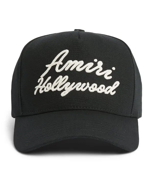 Amiri Canvas Hollywood Baseball Cap - Black