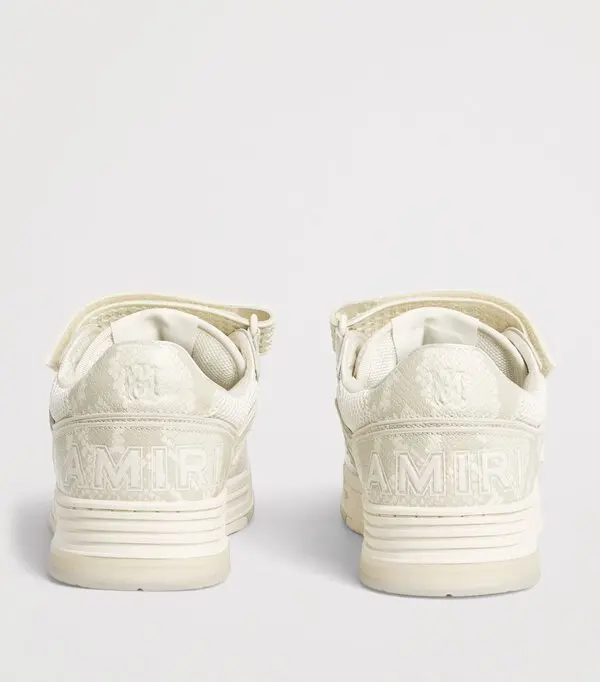 Amiri Leather Snakeskin-effect Skyline Ma Sneakers