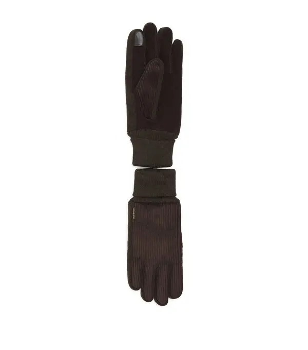 Barbour Knitted Magnus Gloves - Brown