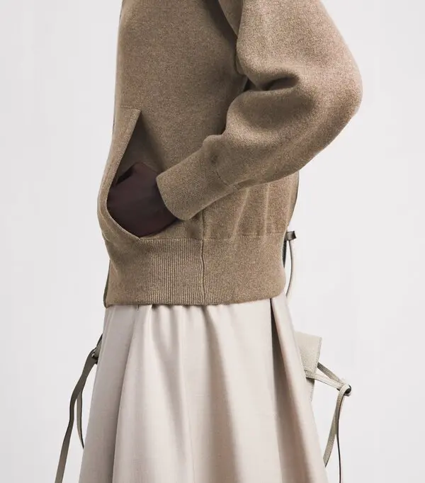 Agnona Cashmere-wool-silk Zip-up Hoodie