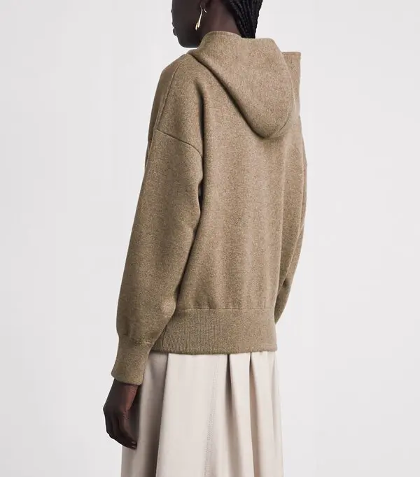 Agnona Cashmere-wool-silk Zip-up Hoodie