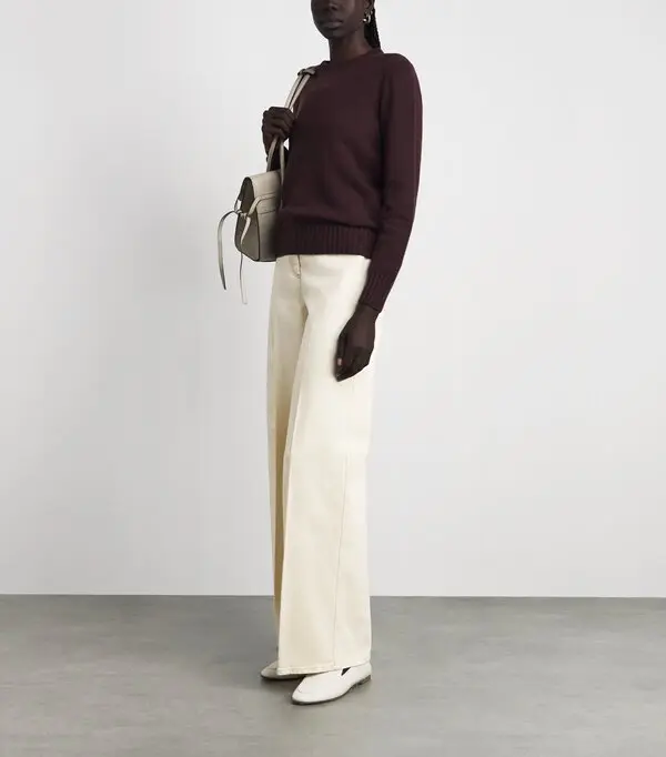 Agnona Cotton-cashmere Straight Jeans