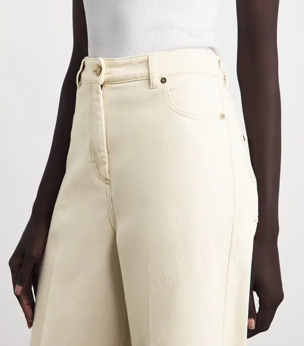 Agnona Cotton-cashmere Straight Jeans