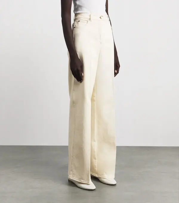 Agnona Cotton-cashmere Straight Jeans