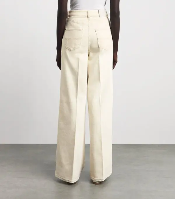 Agnona Cotton-cashmere Straight Jeans