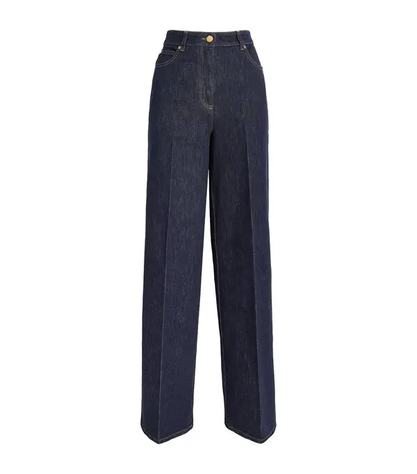 Agnona Cotton-cashmere Straight Jeans