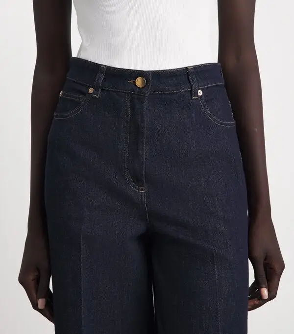 Agnona Cotton-cashmere Straight Jeans