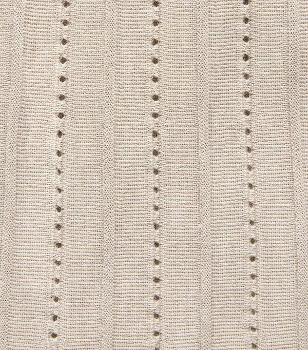 Agnona Plissé V-neck Sweater