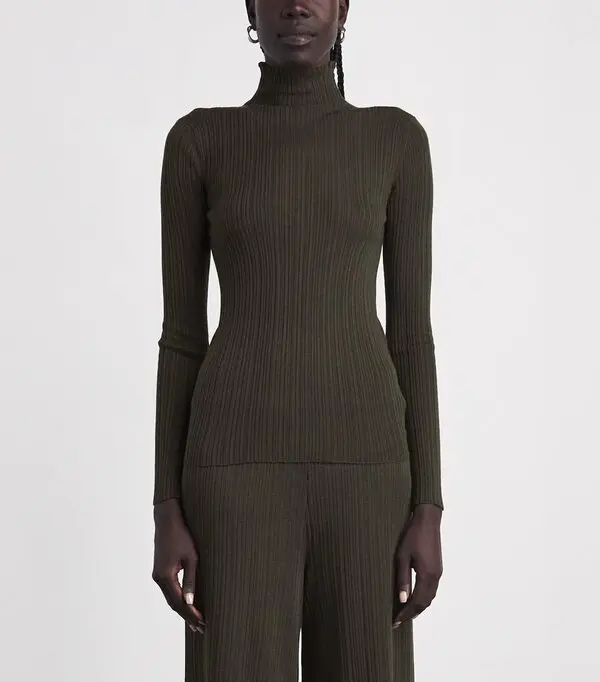 Agnona Cashmere-wool-silk Corteccia Stitch Top