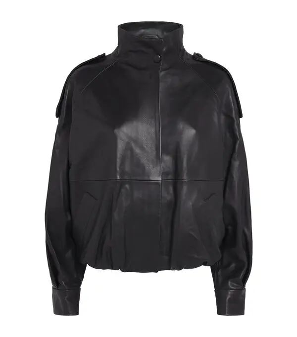 Almada Label Leather Mija Bomber Jacket