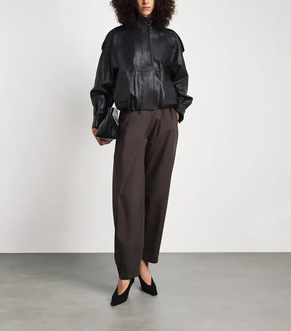 Almada Label Leather Mija Bomber Jacket