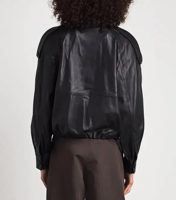 Almada Label Leather Mija Bomber Jacket