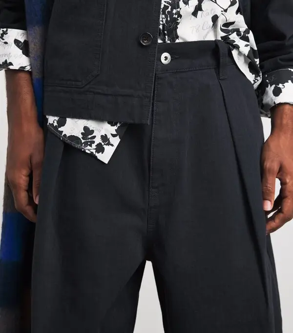 JW Anderson Cotton Pleated Trousers
