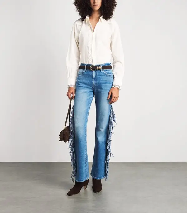 MOTHER Cotton The Headup Honey Blouse