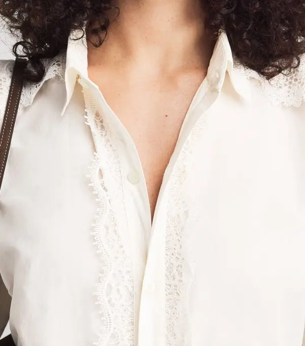 MOTHER Cotton The Headup Honey Blouse