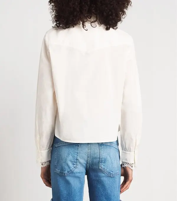 MOTHER Cotton The Headup Honey Blouse