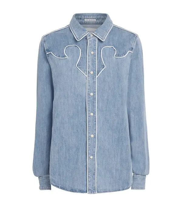 MOTHER Cotton The Country Exes Denim Shirt