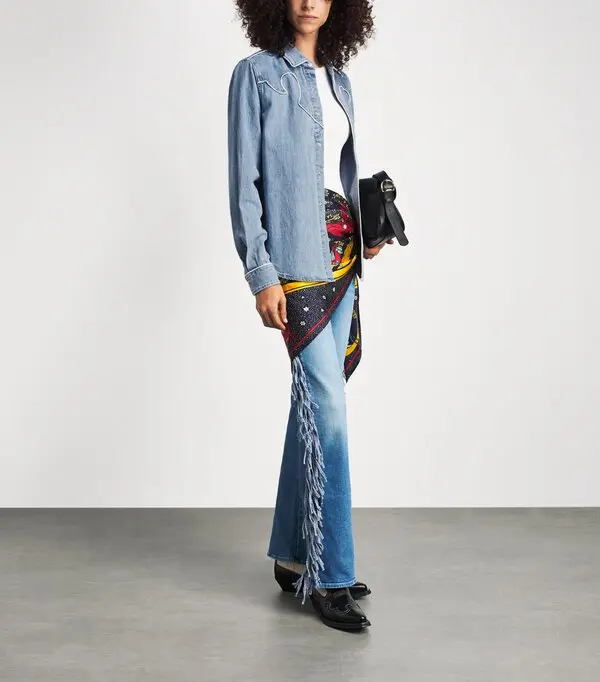 MOTHER Cotton The Country Exes Denim Shirt