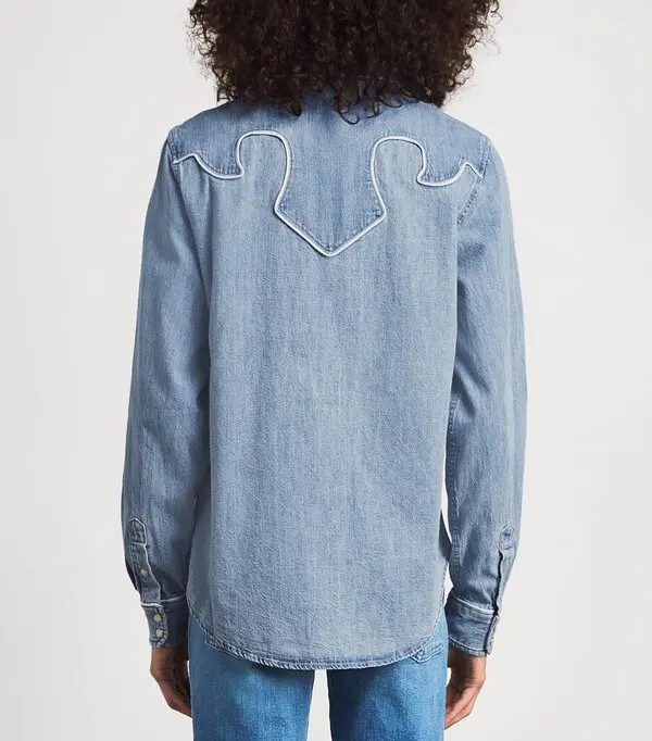 MOTHER Cotton The Country Exes Denim Shirt