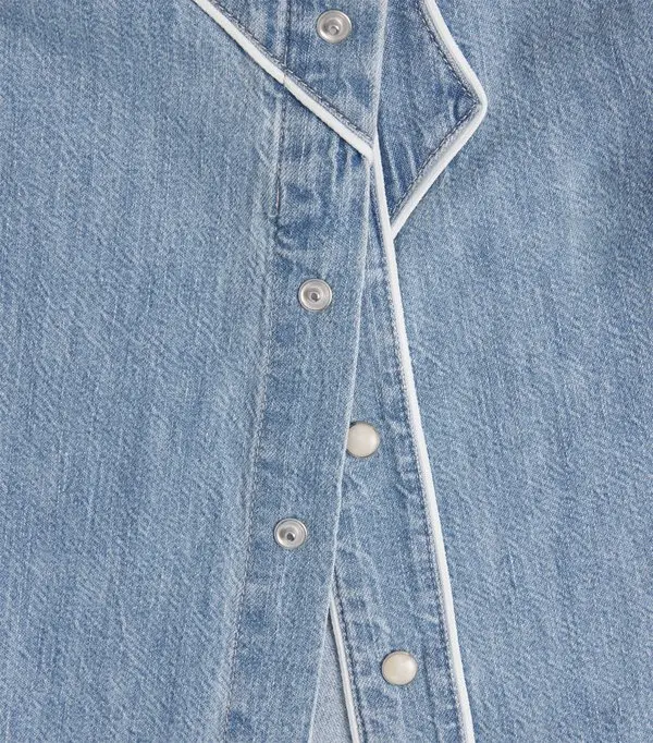 MOTHER Cotton The Country Exes Denim Shirt