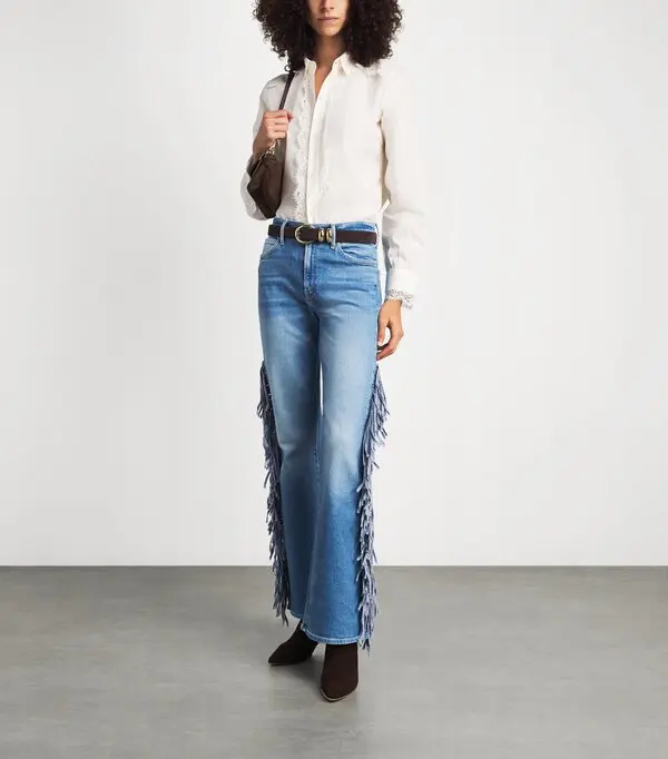 MOTHER Fringe Desperado Sneak High-rise Bootcut Jeans