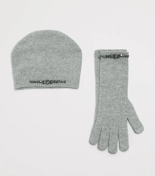 Fabiana Filippi Virgin Wool-silk-cashmere Gloves