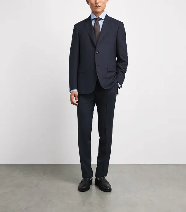 BARBA NAPOLI Cotton Stripe Slim Shirt