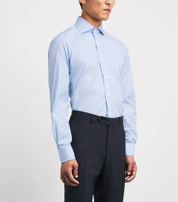 BARBA NAPOLI Cotton Stripe Slim Shirt