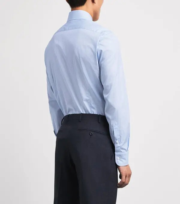 BARBA NAPOLI Cotton Stripe Slim Shirt