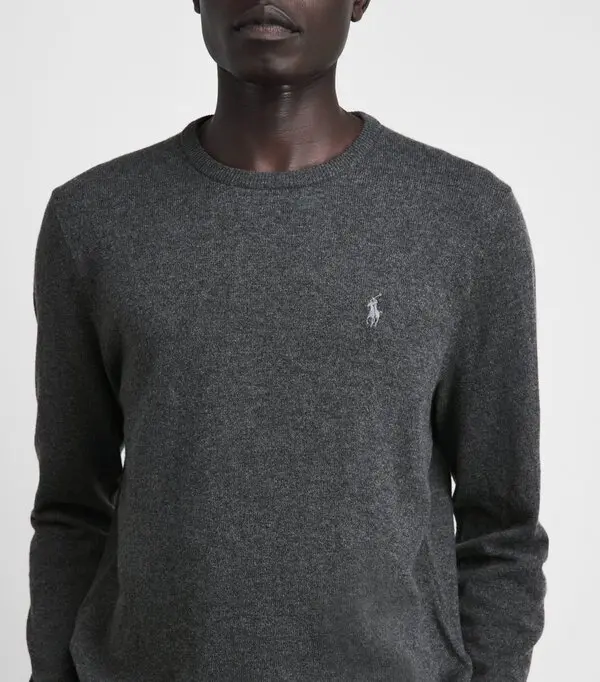 Polo Ralph Lauren Wool Polo Pony Sweater - Black