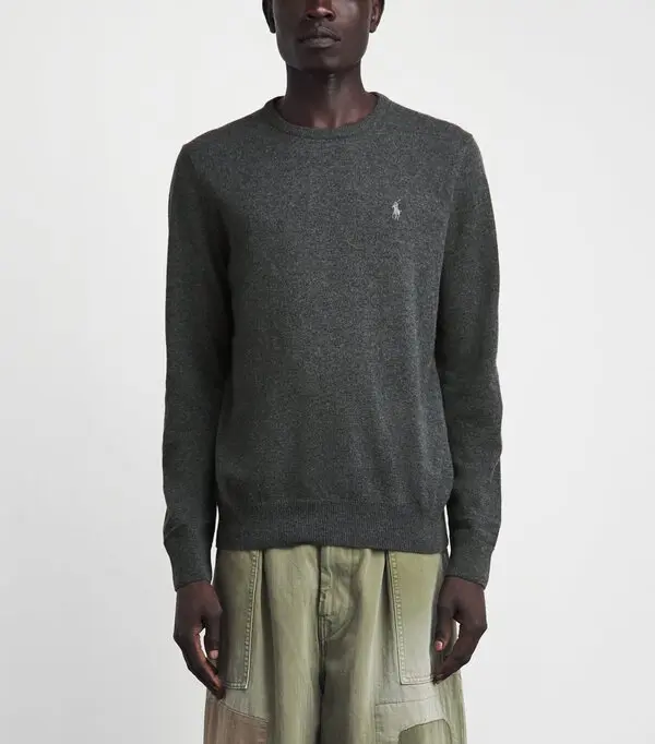 Polo Ralph Lauren Wool Polo Pony Sweater - Black