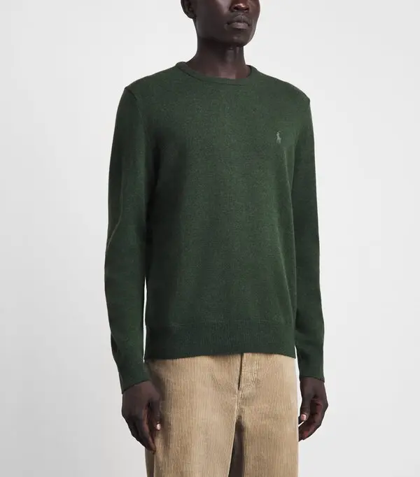 Polo Ralph Lauren Wool Polo Pony Sweater - Green