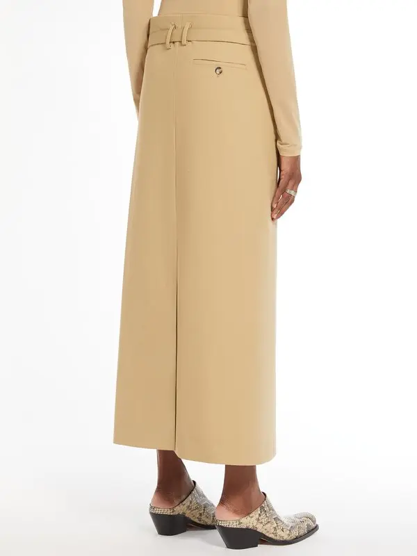 Sportmax Asymmetric Belted Skirt