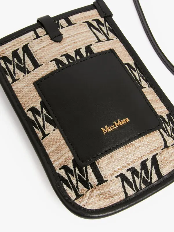 Max Mara Jacquard Leather Mobile Phone Bag