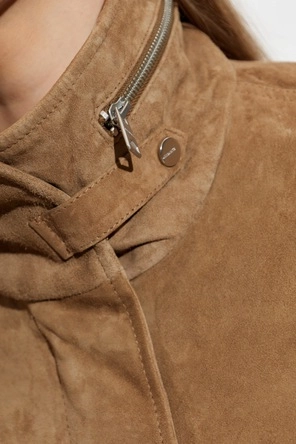 ALLSAINTS Suede Stand Collar Cargo Jacket