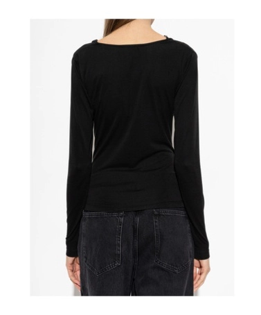 ALLSAINTS Chain Detail Offshoulder Long Sleeve Top