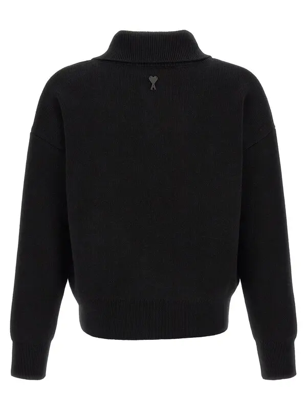 AMI Paris De Cœur Patch Sweater