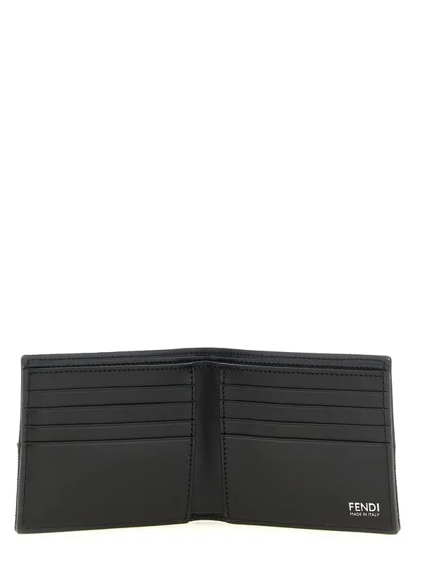 Fendi Ff Jacquard Wallet - Black