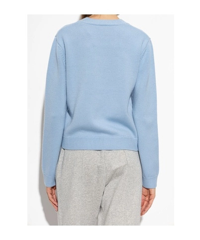 Casablanca Logo Embroidered Cropped Knit Sweater