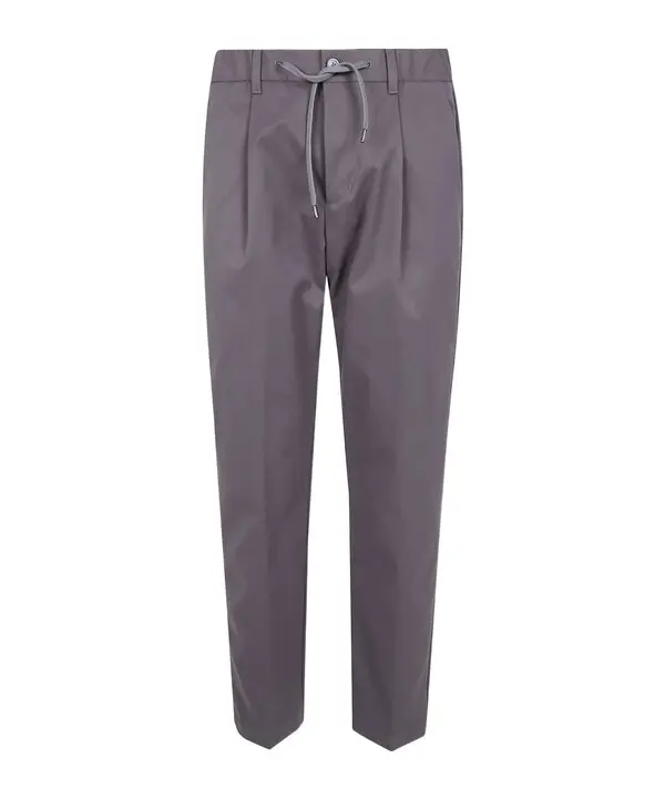 Herno Drawstring Trousers With Gathered Waist Detail - Gray