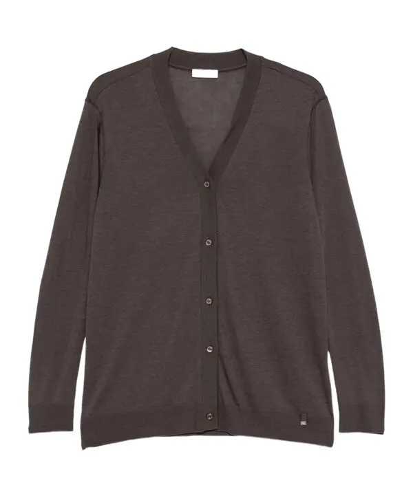 Herno Button-front Long-sleeve Knit Top