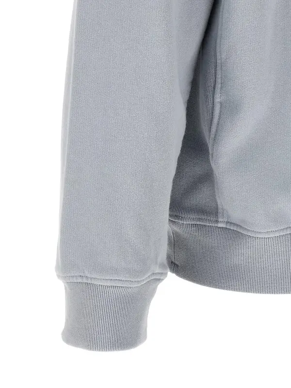 Stone Island Crewneck Sweatshirt With Badge Detail - Gray