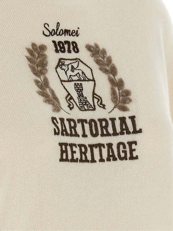 Brunello Cucinelli Heraldic Embroidery Sweater